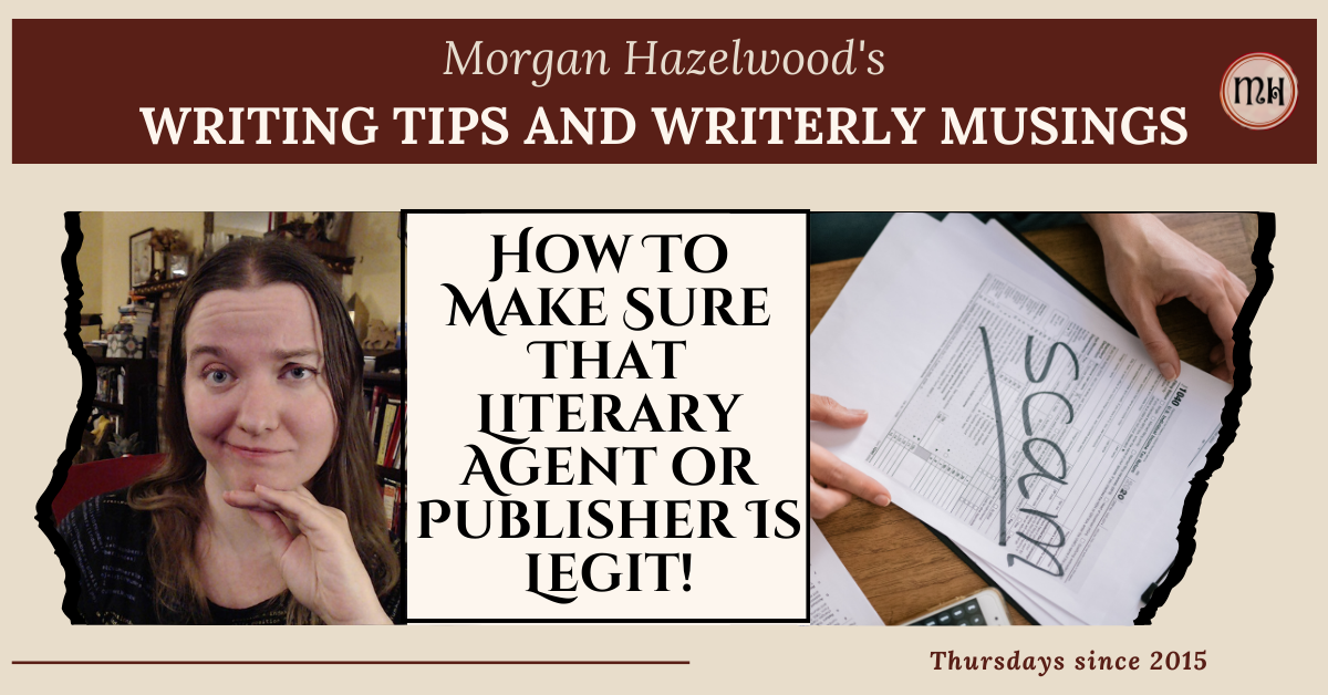How To Make Sure That Literary Agent or Publisher Is Legit! – WRITING ...